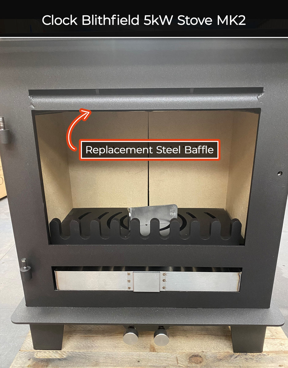 Replacement Steel Baffle - Blithfield 5kW MK2 – Clock Woodburners ...